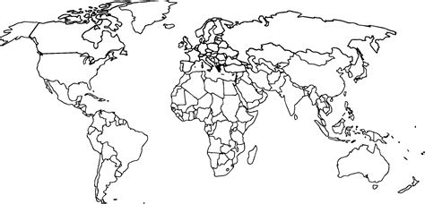 Free Printable World Map