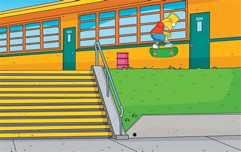 Bart Simpson Bs Kickflip Skateboarding At Carlsbad Rip