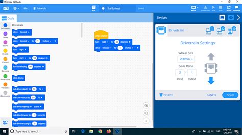 Vexcode Iq Blocks Problems With Drive Train And Gyro Vex Iq General