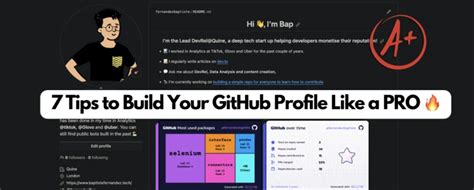 how to build your github profile like a pro fast hackernoon