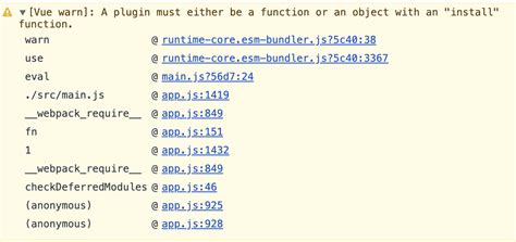 a plugin must either be a function or an object with an install