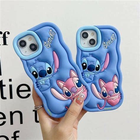 Stitch Angel Wavy Iphone Case Iphone Cases Stitch Disney Stitch And