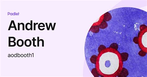 Andrew Booth Aodbooth1 Profile Padlet
