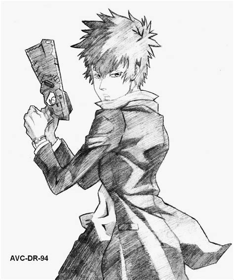 My Fan Art Of Shinya Kogami From Psycho Pass By The Way I Managed To Have All Of The