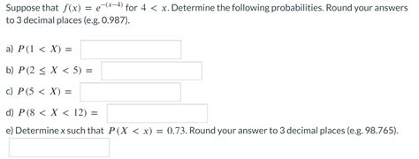 Solved Suppose That F X E X4 For 4 Chegg Com