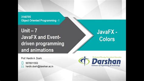 Unit 7 Javafx Colors Youtube