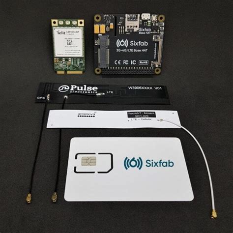 Raspberry Pi 4G LTE Modem Kit Sixfab