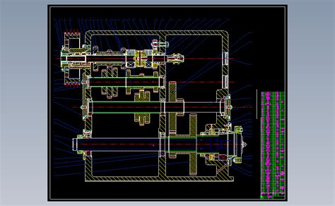 某型机床变速箱装配图cad Autocad 模型图纸下载 懒石网