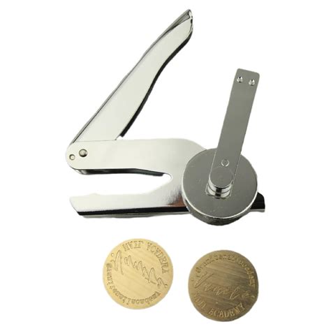 Custom Metal Label Certificate Embossing Seal Maker Stamp Maker Machine