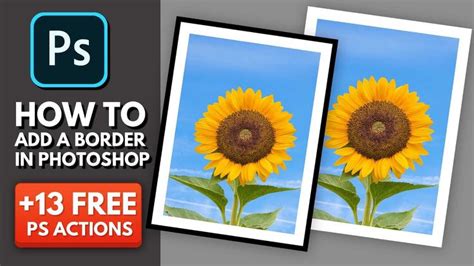 How To Add A Border In Photoshop QUICK EASY Photoshop Border Photoshop Video