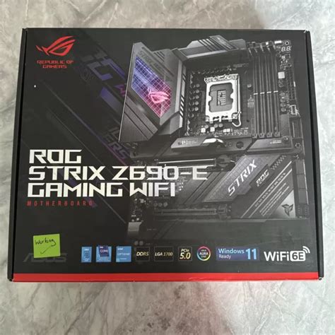 Asus Rog Strix Z690 E Gaming Wifi Lga 1700 Atx Intel Motherboard £149 99 Picclick Uk