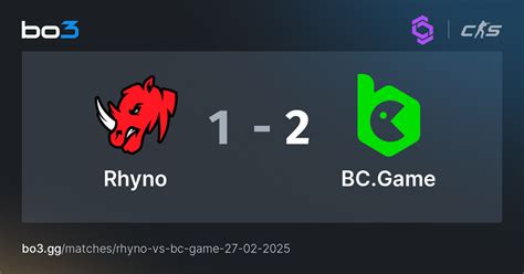 Rhyno Vs Bcgame Cs2 Match At Cct Season 2 European Series 20 Play In