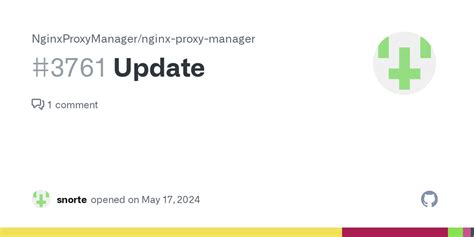 Update · Issue 3761 · Nginxproxymanagernginx Proxy Manager · Github