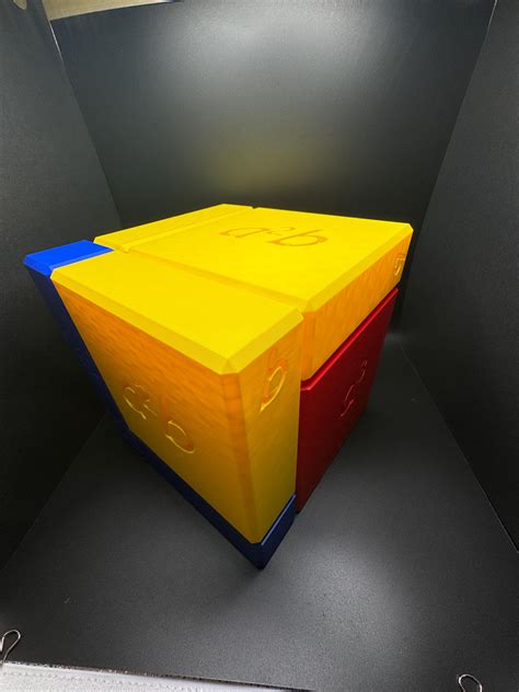 Cube Model For A B 3 3d Printed Puzzle Classroom Learning Tool Itemsbycl