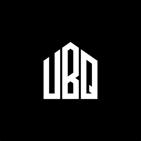 Ubq Letter Logo Design On Black Background Ubq Creative Initials