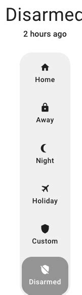Configure States Shown On Alarmcontrolpanel Frontend Home