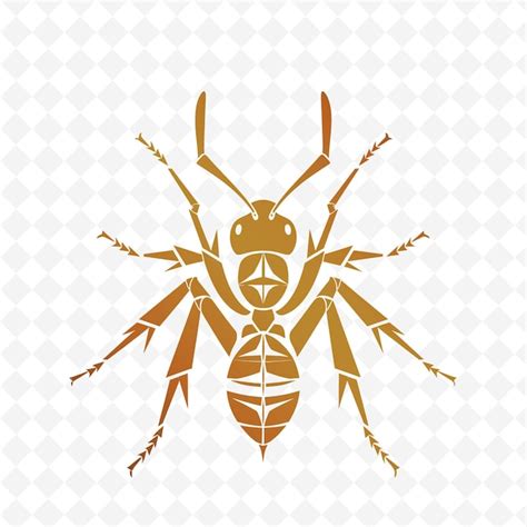 Premium Psd A Golden Beetle On A White Background With A Pattern Of The Image Of A Crown