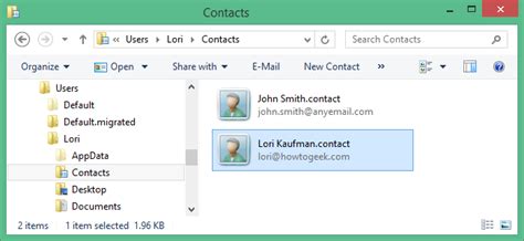 How To Import Contacts Into And Export Contacts From The Windows Contacts Folder