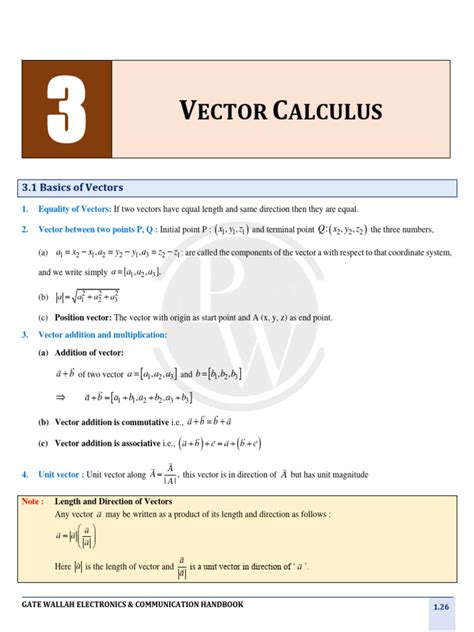 vector calculus download free pdf euclidean vector mathematics