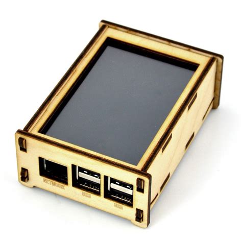 Case Raspberry Pi 3 2 And 4 Screen Wooden Botland Robotic Shop