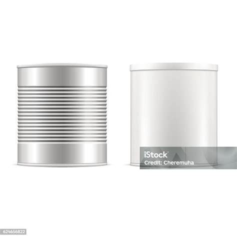 주석은 수집할 수 있습니다 캡이 있는 흰색 및 금속 주석 캔 아기에 대한 스톡 벡터 아트 및 기타 이미지 아기 캔 우유 Istock