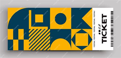 Premium Vector Ticket Vector Template Layout With Abstract Pattern Design Graphics Made With