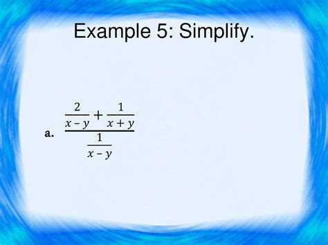 Addition Subtraction And Complex Fractions Ppt Download