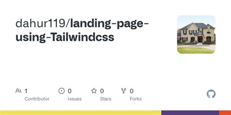 Github Dahur Landing Page Using Tailwindcss