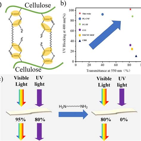 A UV Blocking Mechanism B A Comparison Of The UV Blocking And Download Scientific Diagram