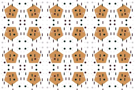 Style Geometry Shapes Seamless Pattern It Consists Of A Polyhedron Such As A Circle Square