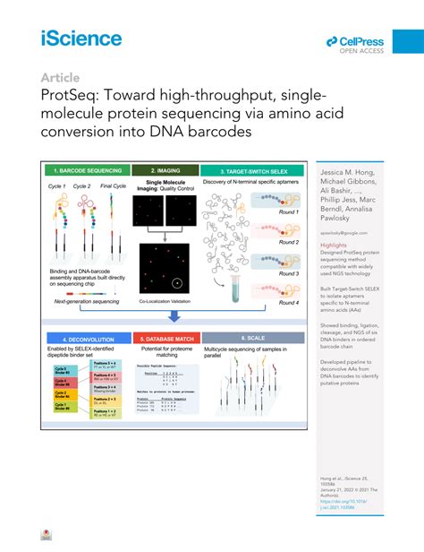 Pdf Protseq Toward High Throughput Single Molecule Protein Sequencing Via Amino Acid