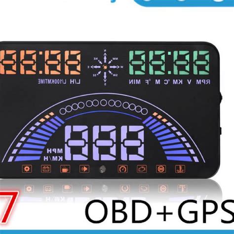 S7 Heads Up Display Hud Obdii And Gps Dual Mode For Car Car Accessories Accessories On Carousell