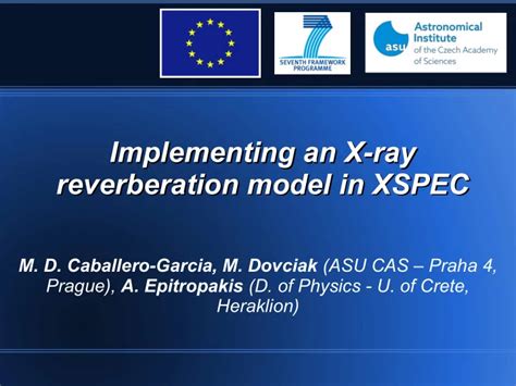 Ppt Implementing An X Ray Implementing An X Ray Reverberation Model