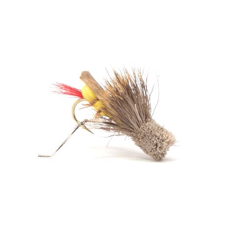 3 Pack Daves Hopper Size 12 Yellow Foam Body Grasshopper Dry Fly