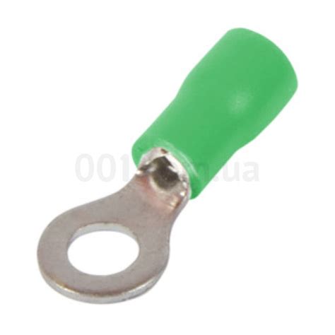 Наконечник кольцевой изолированный 0 5 1 5 мм² зеленый упаковка 100 шт E Terminal Stand Rv1 1
