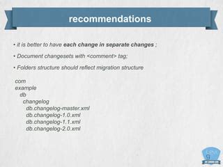 Liquibase Migration For Data Bases PPT
