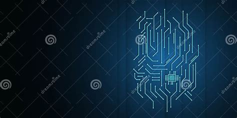 Abstract Modern Digital Science Technology Futuristic Circuit Board