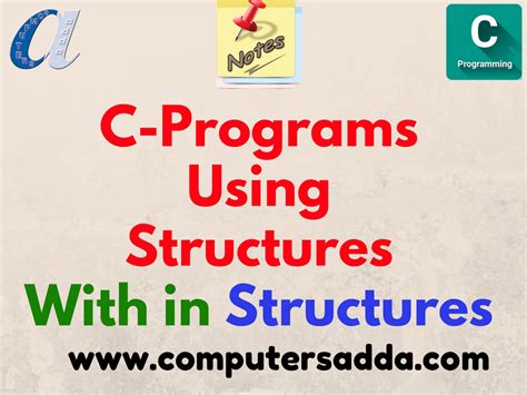 C Programs Using Structures With In Structures Computersadda