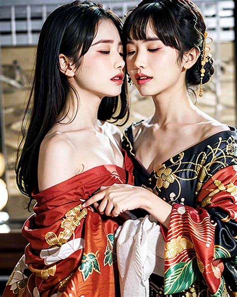 Two Women {{{{kiss Yawn 、 Close My Eyes Because Of The Location