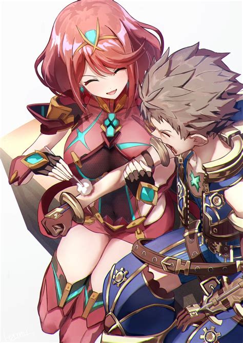 Pyra And Rex Xenoblade Chronicles And More Drawn By Takahashi Hizumi Danbooru