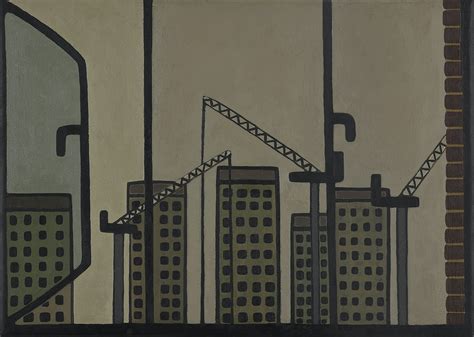 William Wright Open Window With Tower Blocks And Cranes 2022 23 Lyndsey Ingram