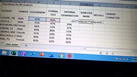 How To Calculate Percentage Of Semester Marks