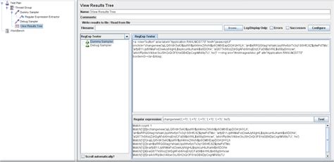 Regex Parsing Multiple Values From String In Jmeter Response Stack