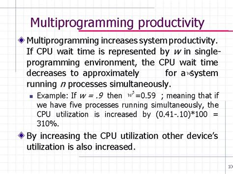 Operating Systems Lecture 3 Multiprogramming Multithreading