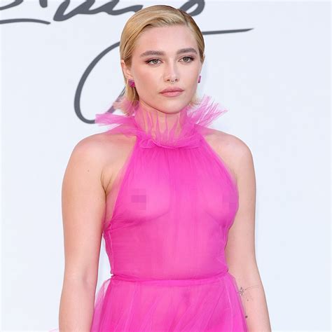 Florence Pugh Turns Heads In Hot Pink Sheer Gown During Fashion Week