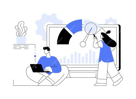 Premium Vector Benchmark Testing Abstract Concept Vector Illustration