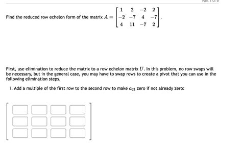 solved find the reduced row echelon form of the matrix