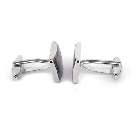 Rectangle Mop Cufflinks Abalone
