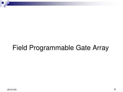 ppt field programmable gate array powerpoint presentation free