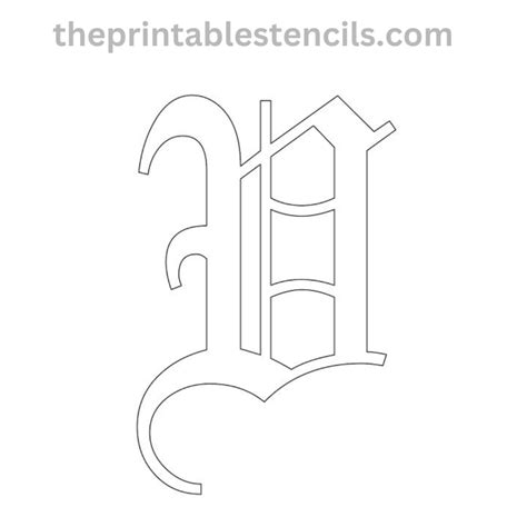 Printable Old English Letters Stencilstemplates